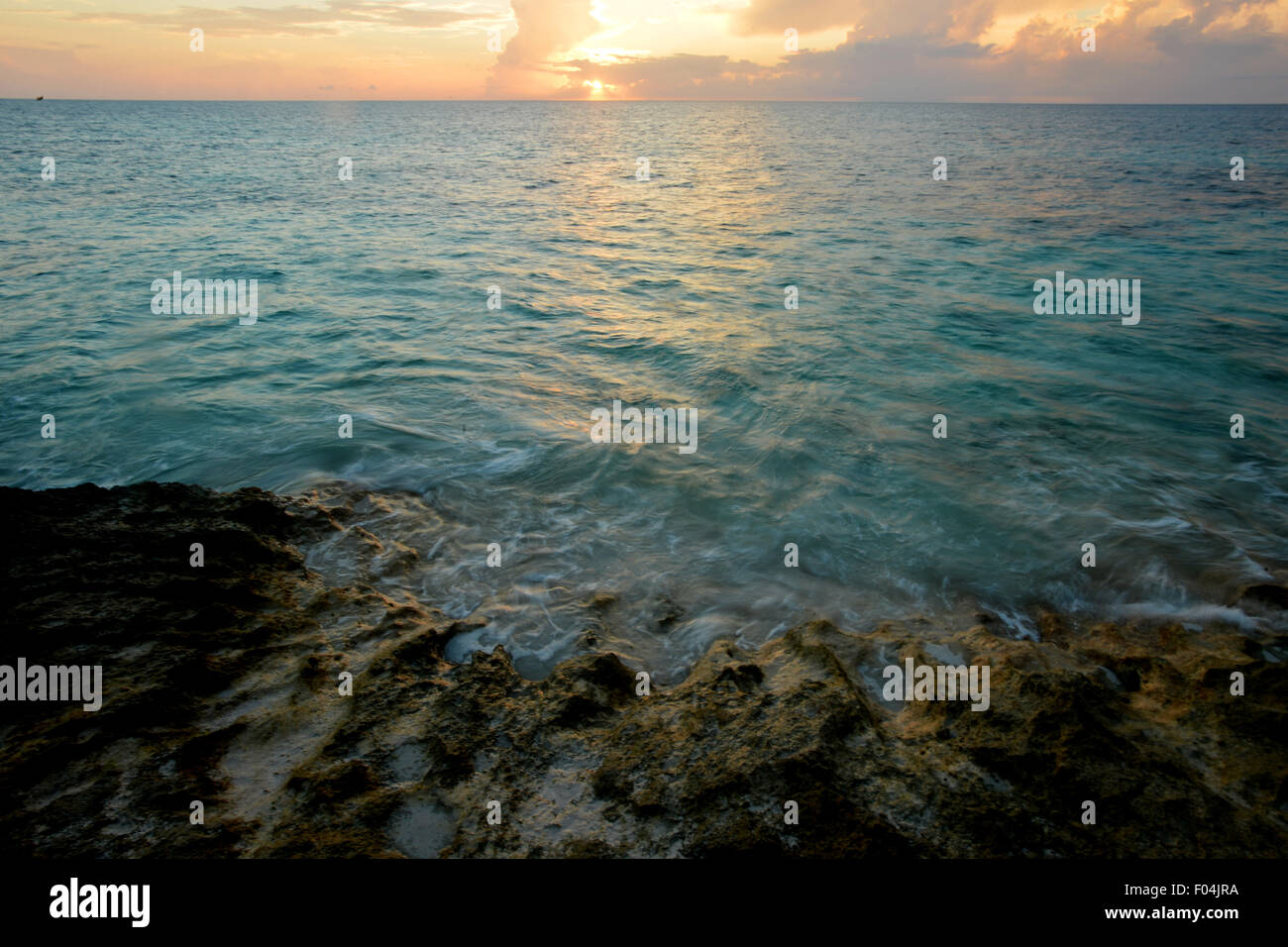 Hope Town, Abaco, Bahamas. 23rd July, 2015. Sunrise over the Atlantic ...