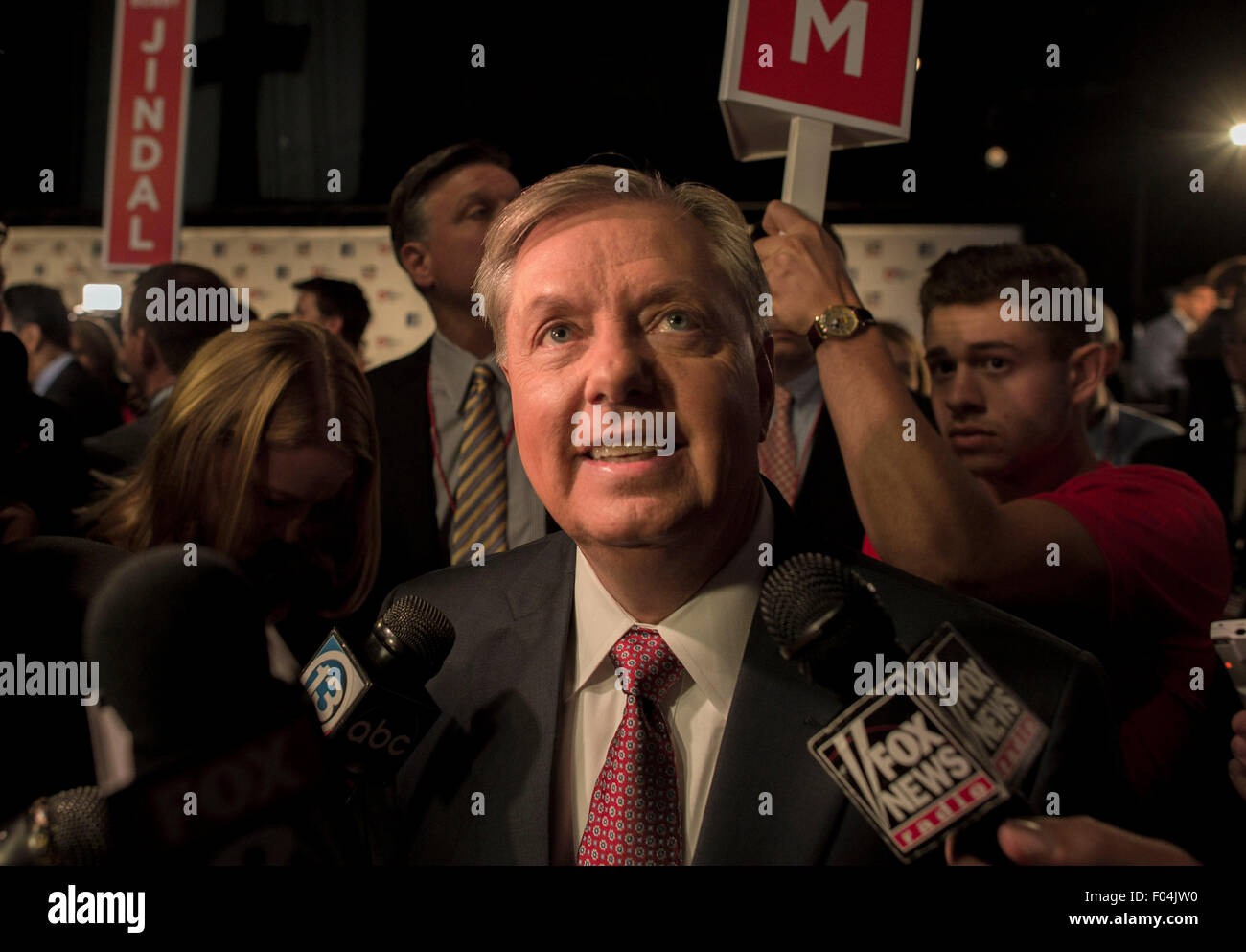Cleveland, Ohio, USA. 06th Aug, 2015. South Carolina Senator LINDSEY ...