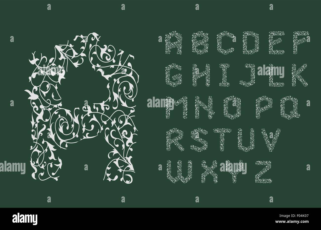 Calligraphic alphabet. Design elements Stock Vector Image & Art - Alamy