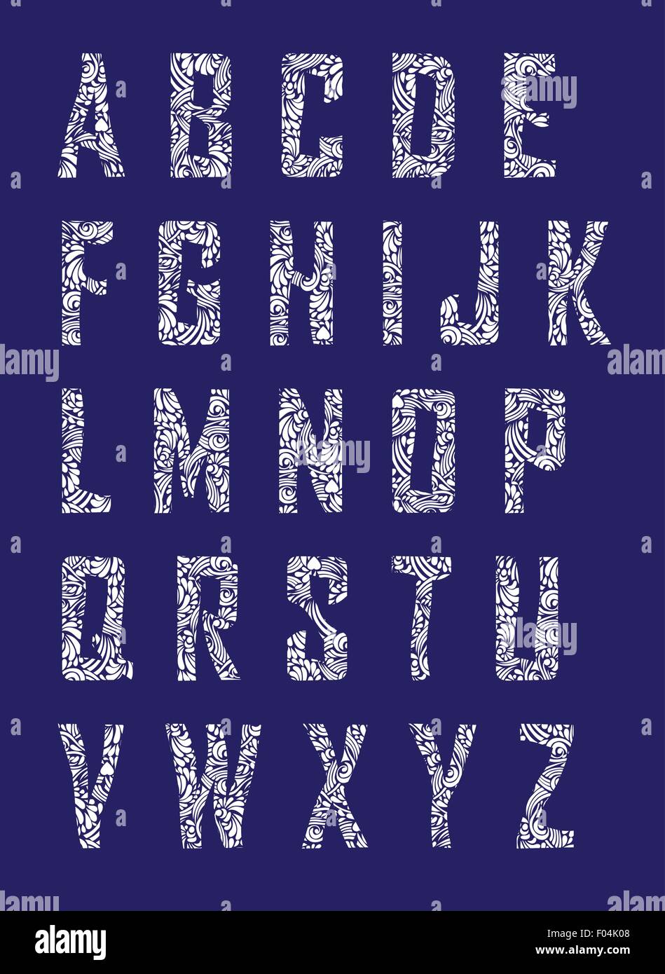 Calligraphic alphabet. Design elements Stock Vector Image & Art - Alamy