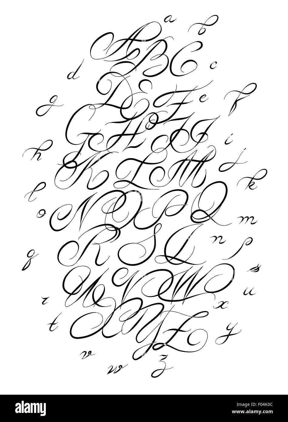 Fancy Calligraphy Alphabet