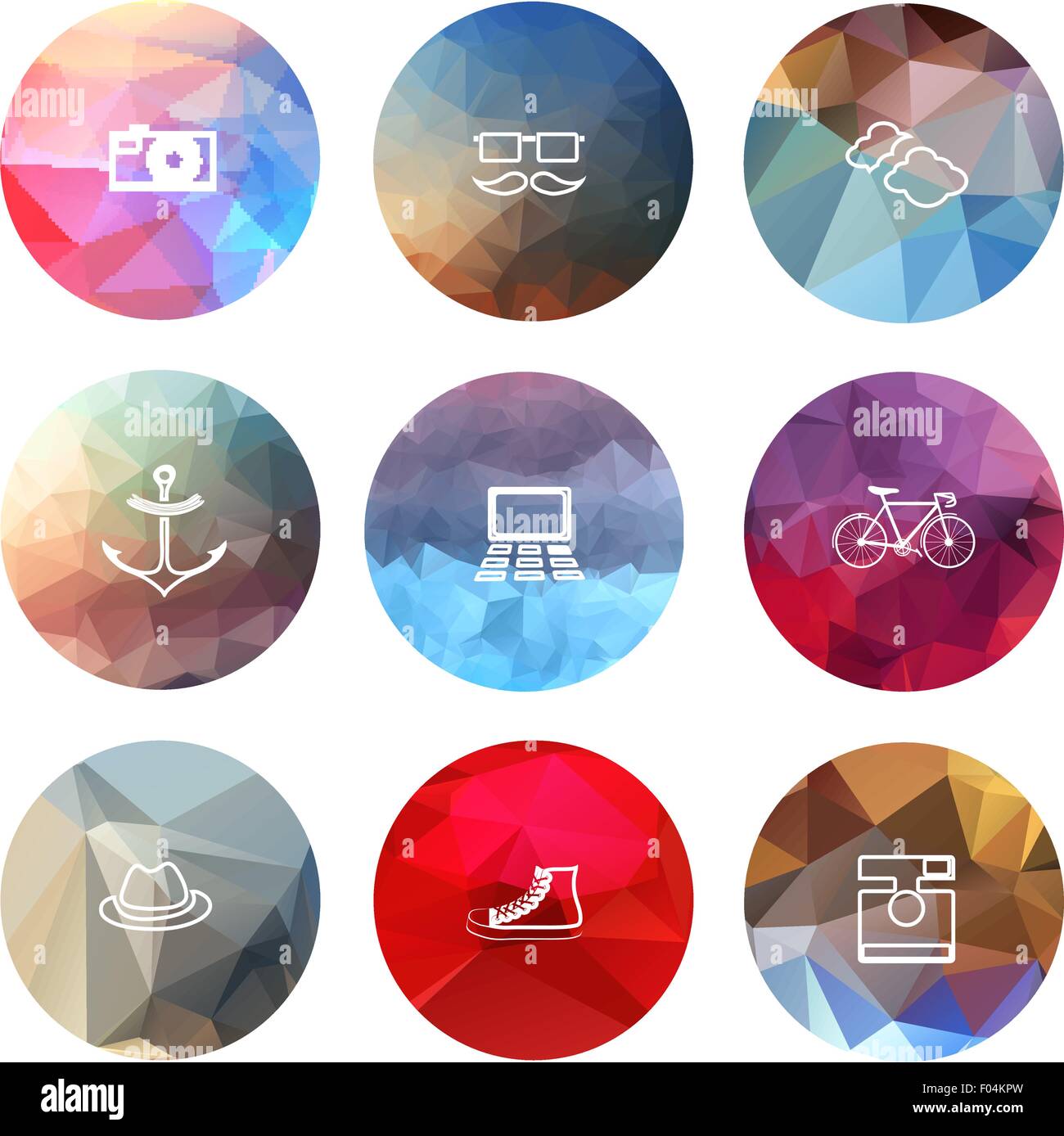 universal modern icons for web and mobile app Stock Vector Image & Art ...