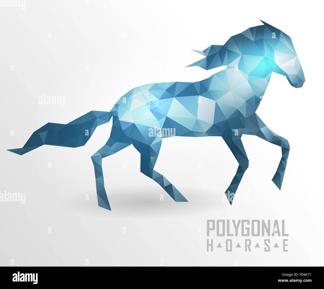 Abstract polygonal horse. Geometric hipster illustration Stock Vector ...