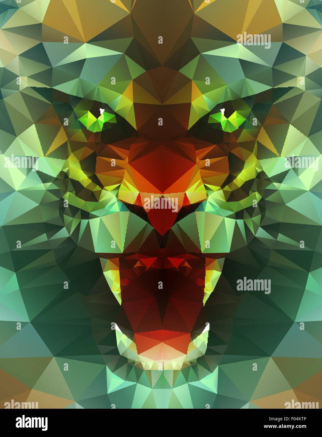 Abstract polygonal tiger Stock Vector Image & Art - Alamy