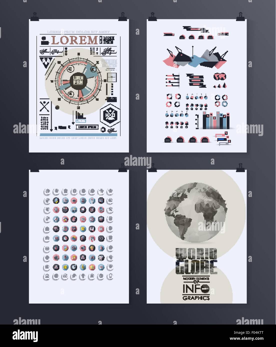 Modern infographic poster. Background Stock Vector Image & Art - Alamy