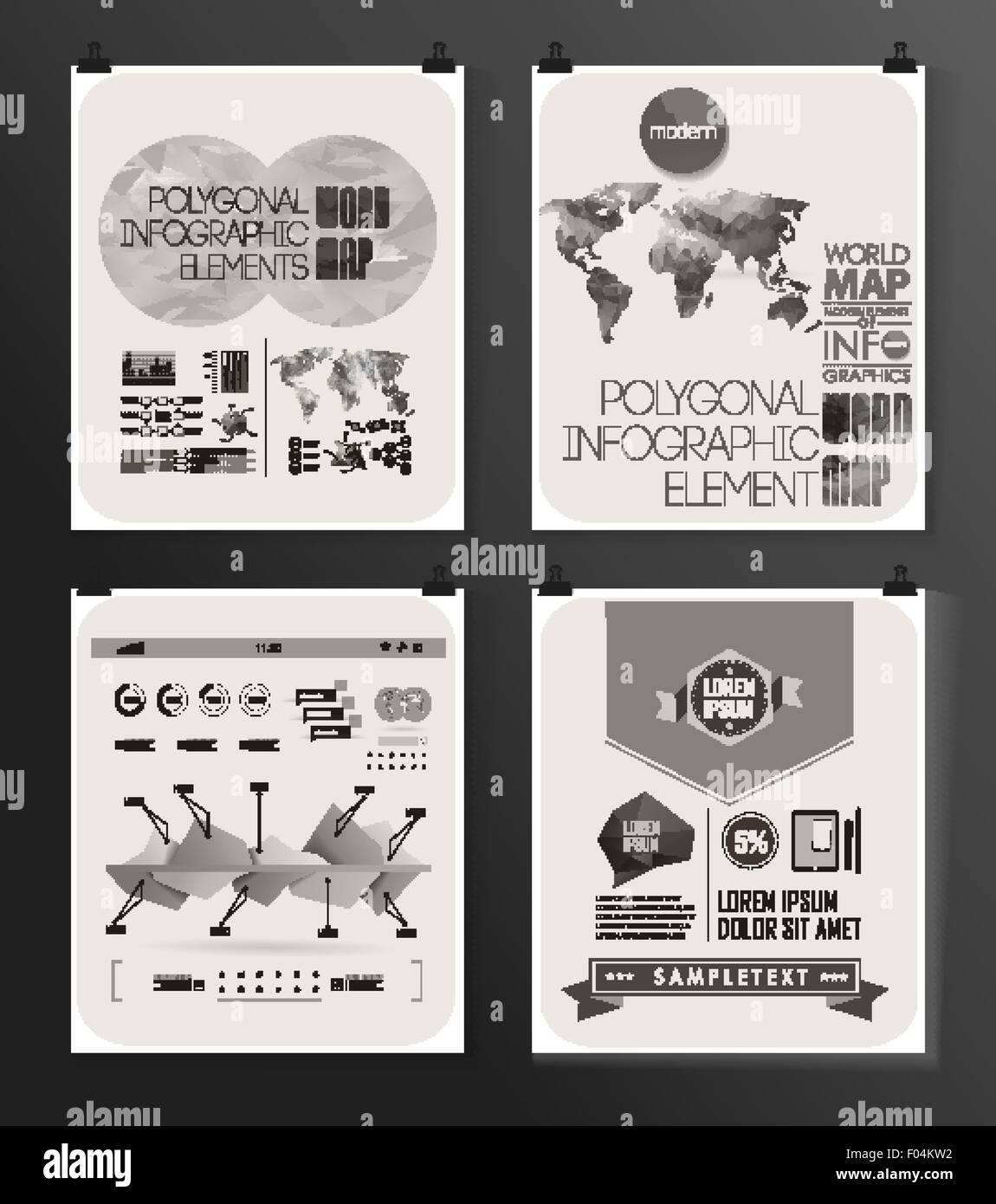 Modern infographic poster. Background Stock Vector Image & Art - Alamy