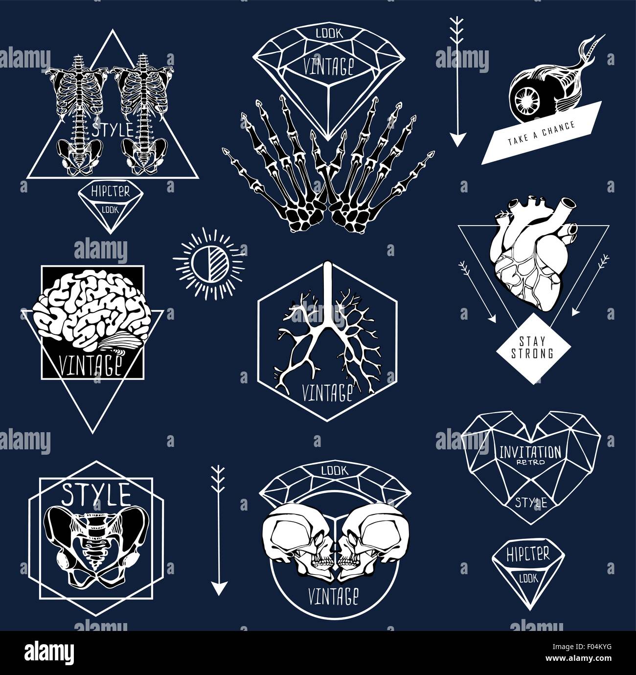 Set of Labels with hand draw human Stock Vector Image & Art - Alamy