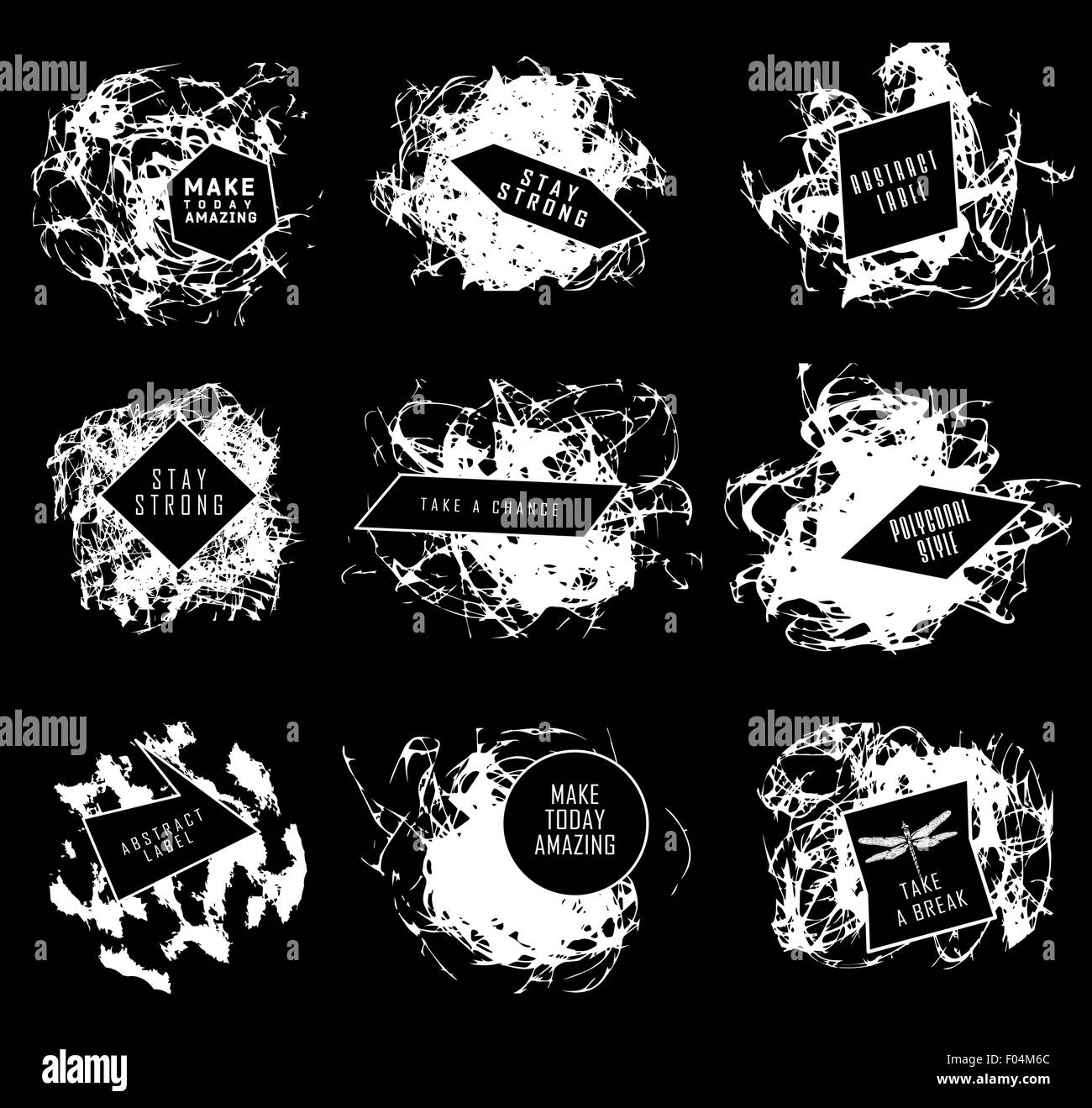 Abstract set of blobs, splash, labels Stock Vector Image & Art - Alamy