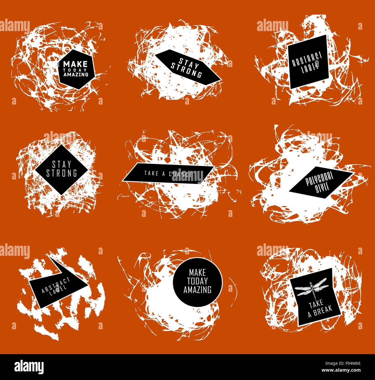 Abstract set of blobs, splash, labels Stock Vector Image & Art - Alamy