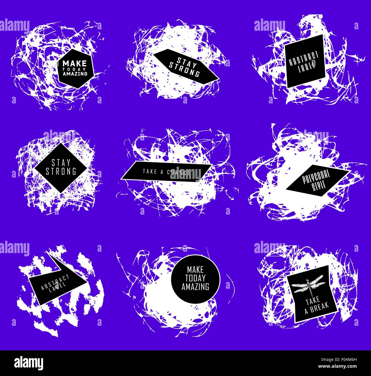 Abstract set of blobs, splash, labels Stock Vector Image & Art - Alamy