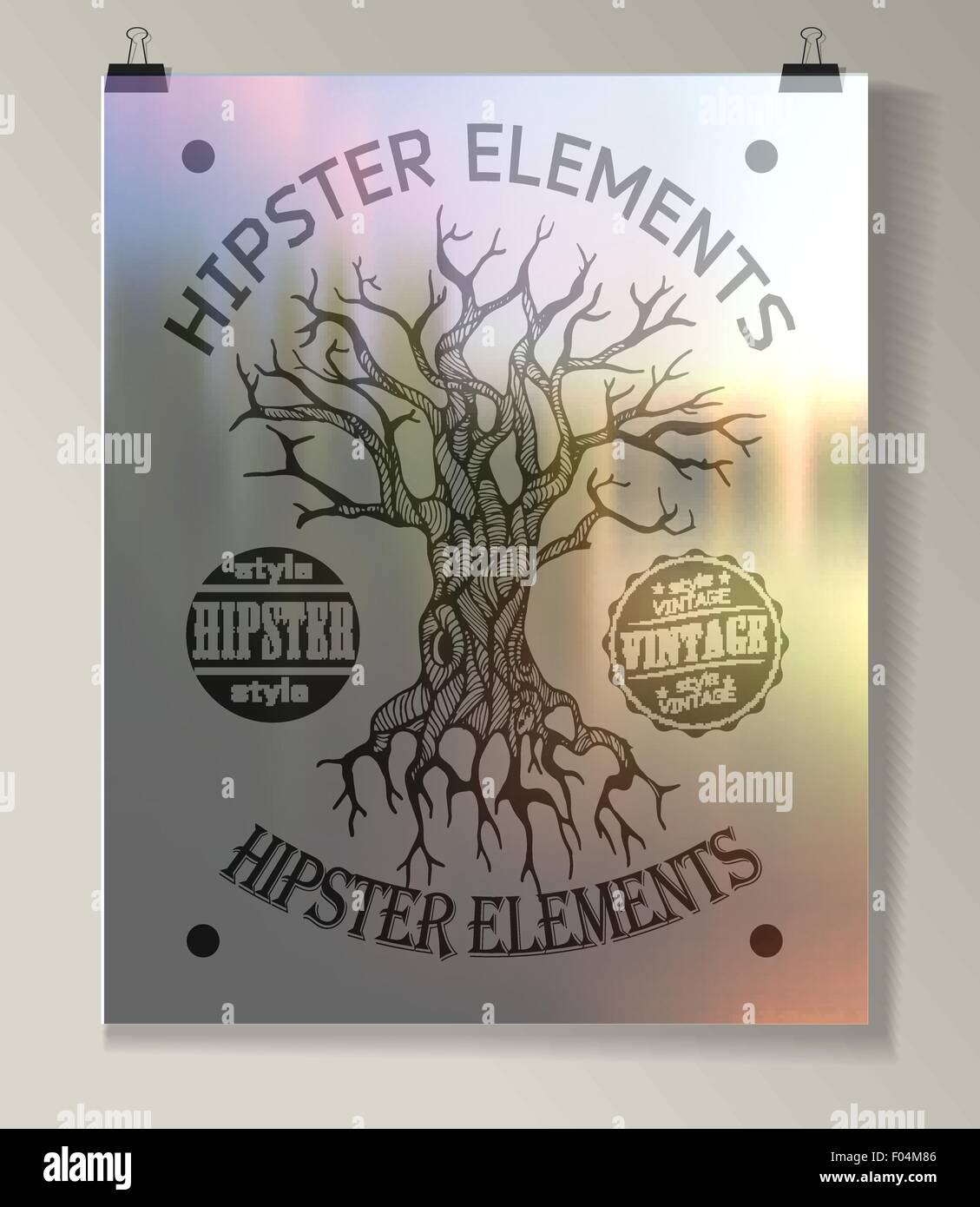 Hipster Quote infographic Background Stock Vector Image & Art - Alamy