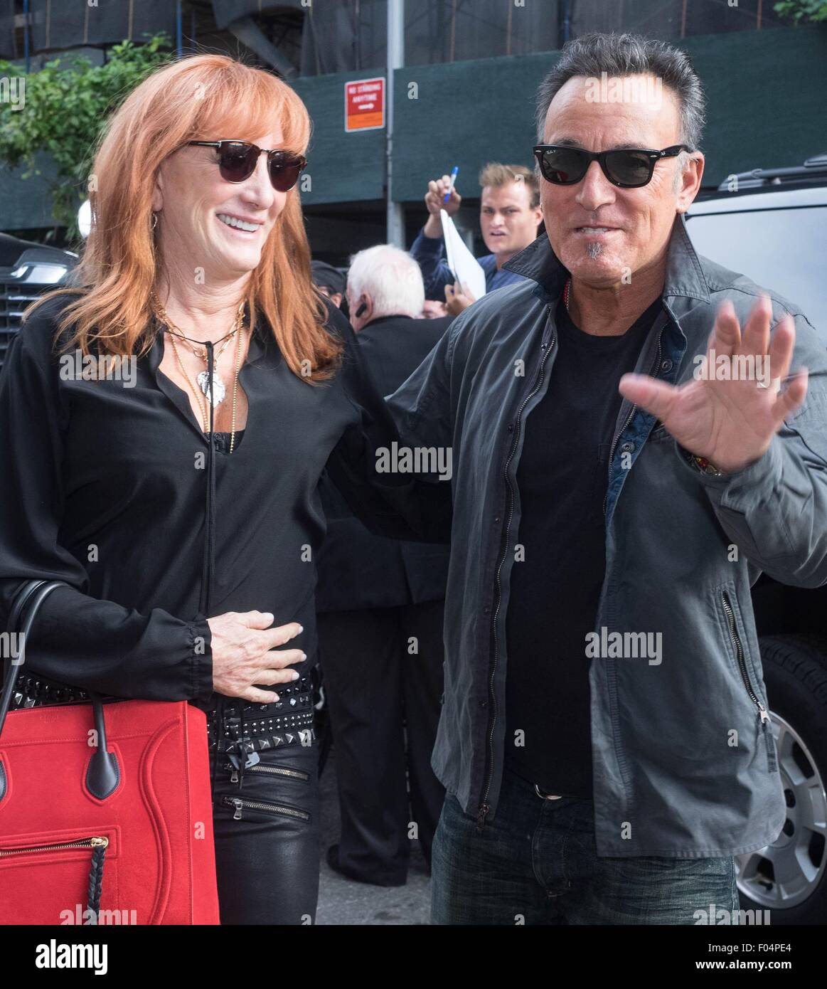New York, NY, USA. 6th Aug, 2015. Bruce Springsteen and wife Patti ...