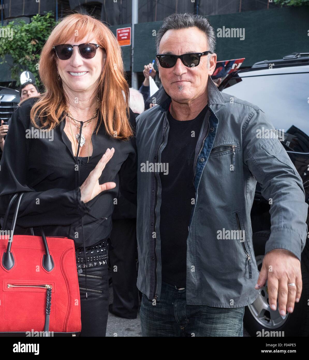 New York, NY, USA. 6th Aug, 2015. Bruce Springsteen and wife Patti ...