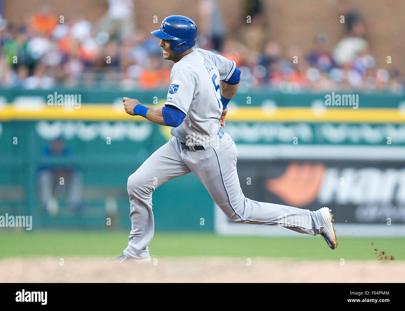 Detroit, Michigan, USA. 05th Aug, 2015. Kansas City Royals outfielder ...