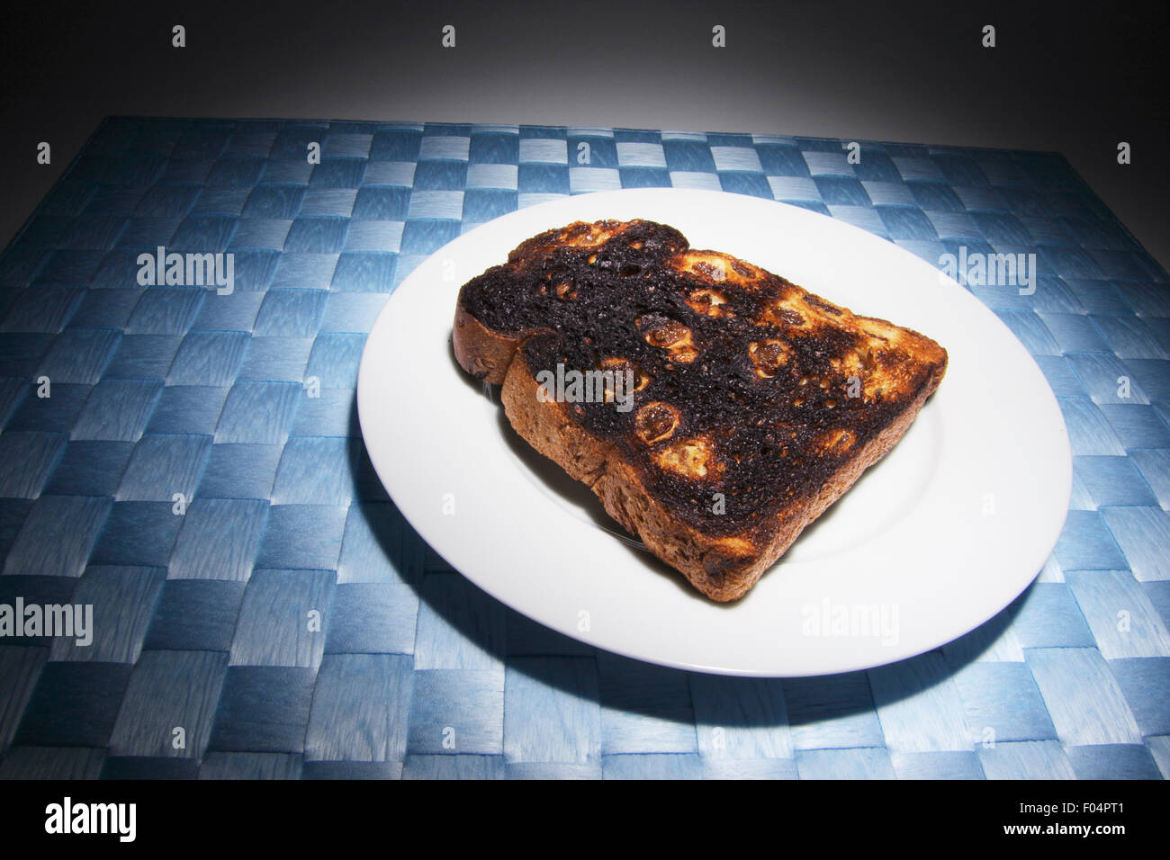 Burnt toast on plate hi-res stock photography and images - Alamy