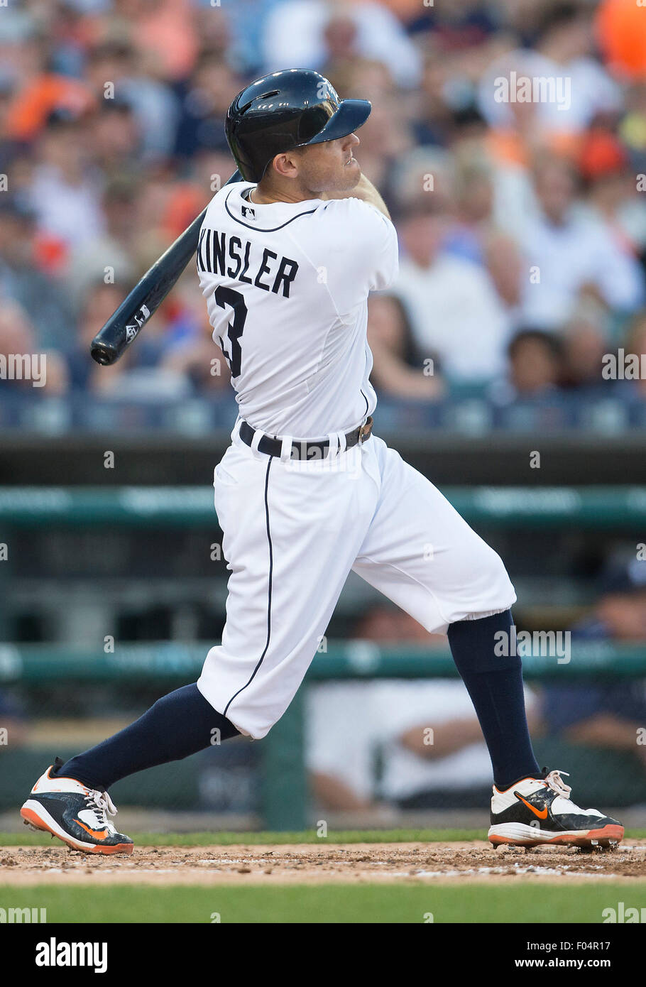 Detroit Michigan Usa 04th Aug 2015 Detroit Tigers Second Baseman