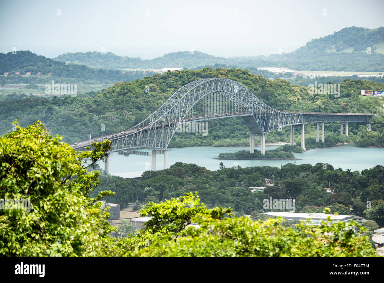 PANAMA CITY, Panama — A view of the Bridge of the Americas, spanning ...