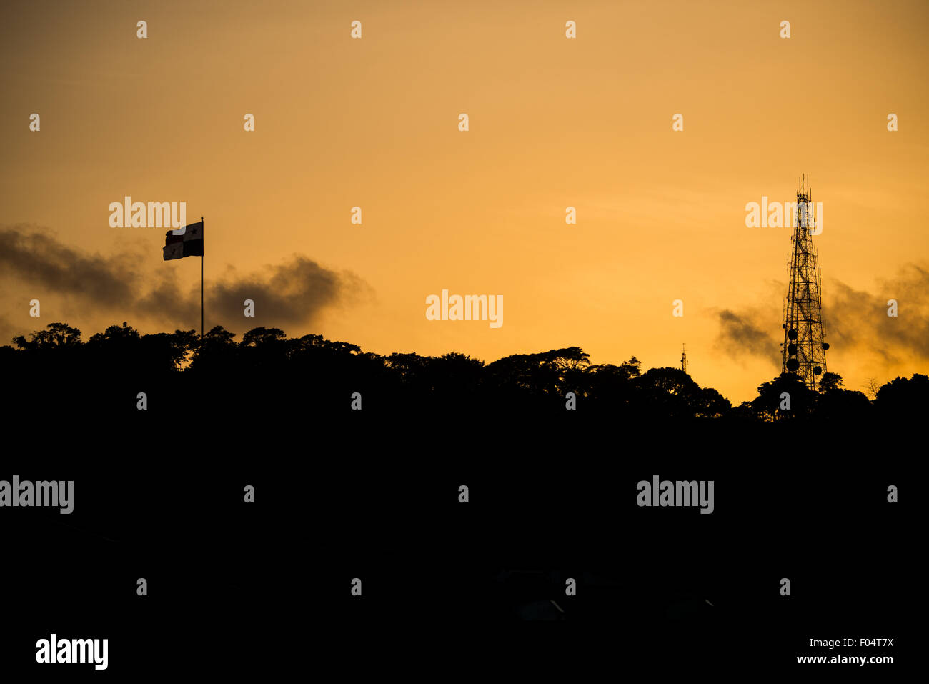 Ancon hill flag hi-res stock photography and images - Alamy