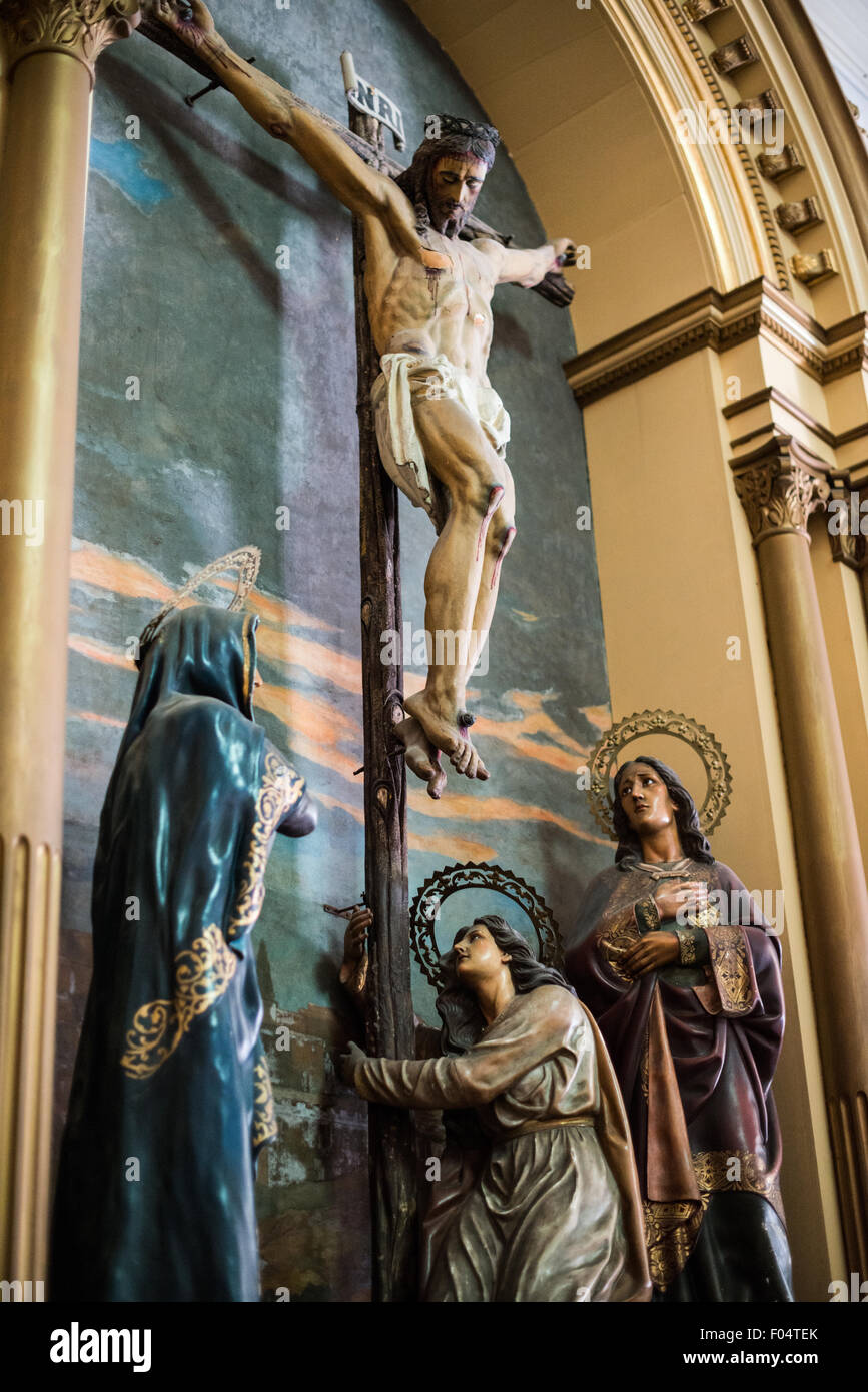 PANAMA CITY, Panama — A colonial-era crucifixion sculpture in Iglesia ...