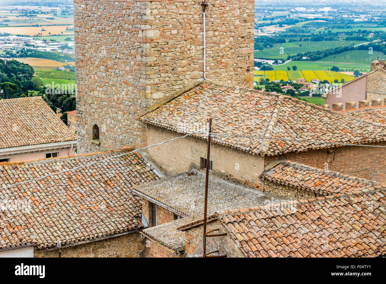 nature and memories - view from the terrace of the medieval village of ...
