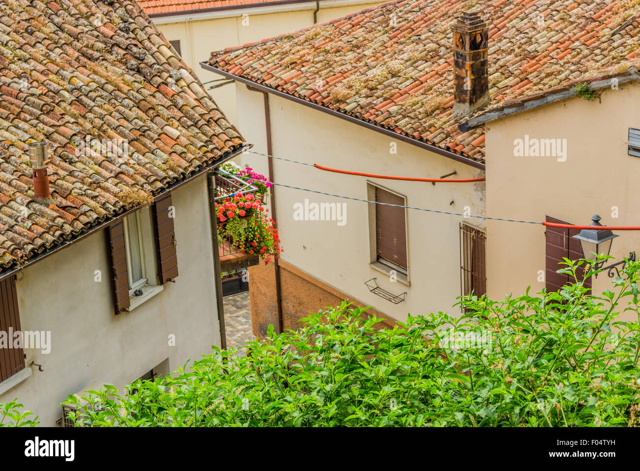 nature and memories - view from the terrace of the medieval village of ...