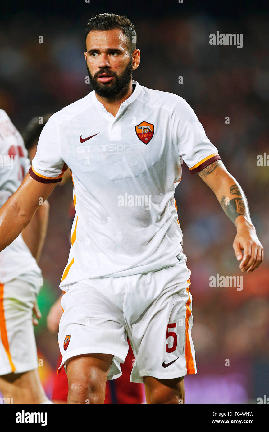 Barcelona, Spain. © D. 5th Aug, 2015. Leandro Castan (Roma) Football ...