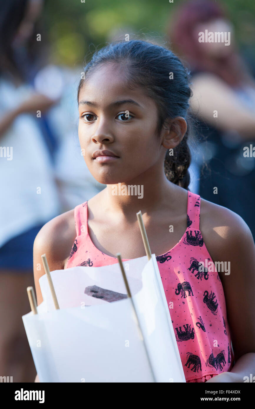 Seattle Washington Usa 6th August 2015 The Annual Lantern Floating Ceremony Honoring