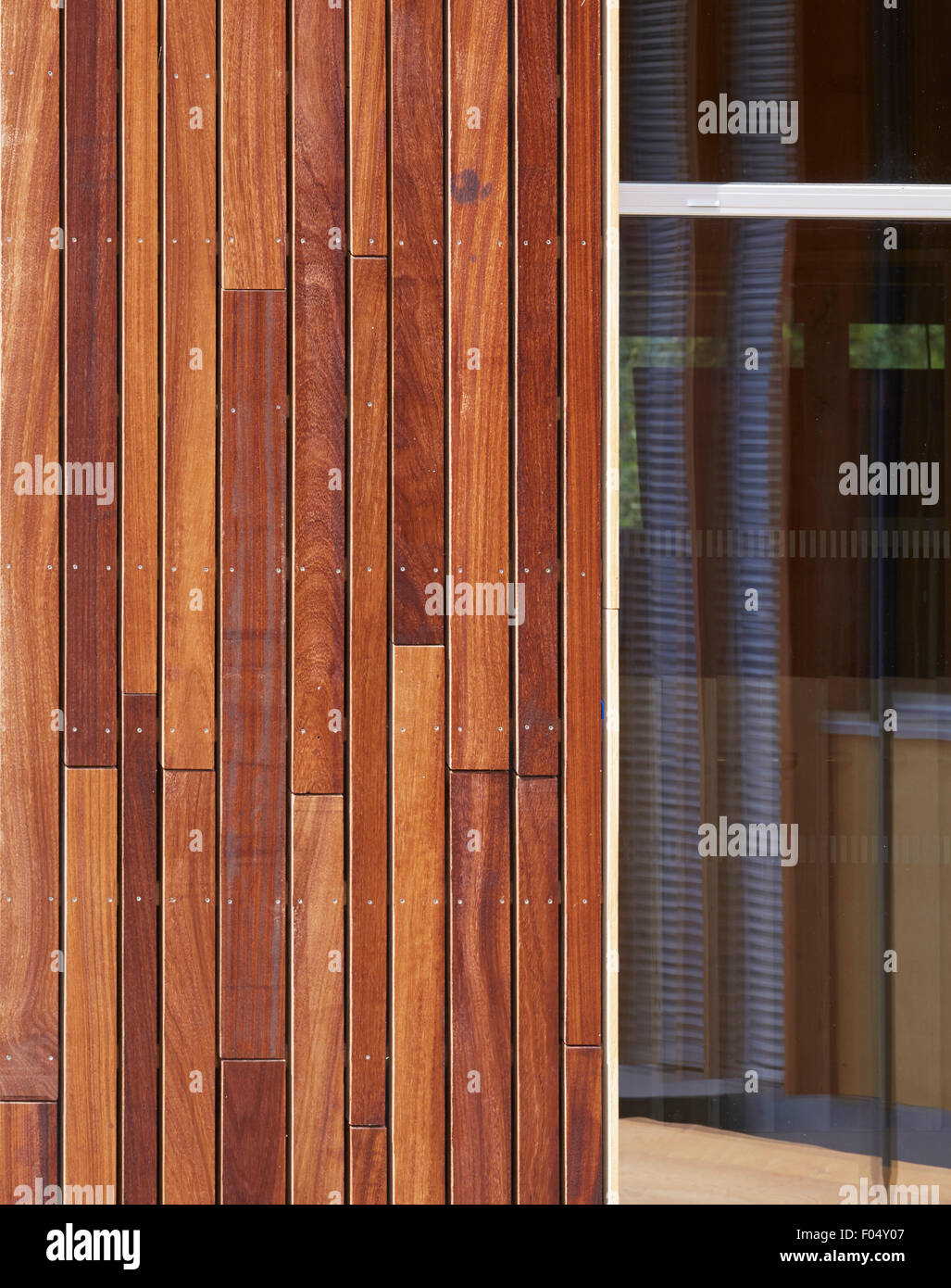 Recycled timber cladding from former laboratory desks. The Enterprise ...