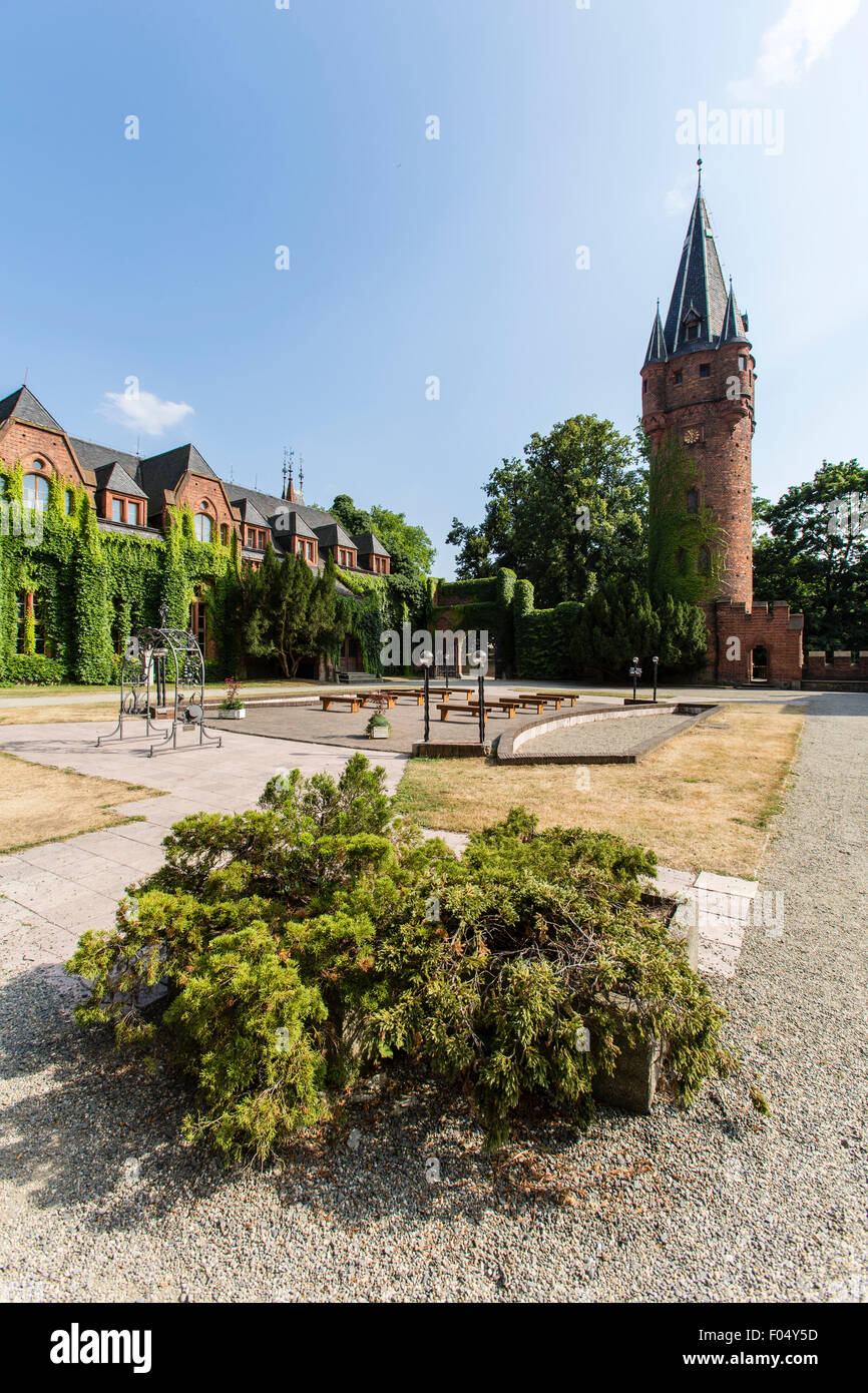 Clock Tower, The Red Castle, castle, chateau, classicism, sight ...