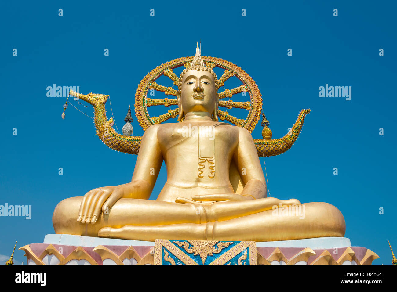 Big Buddha statue at the Wat Phra Yai Ko Pan Temple in Ban Bo Phut, Ko ...
