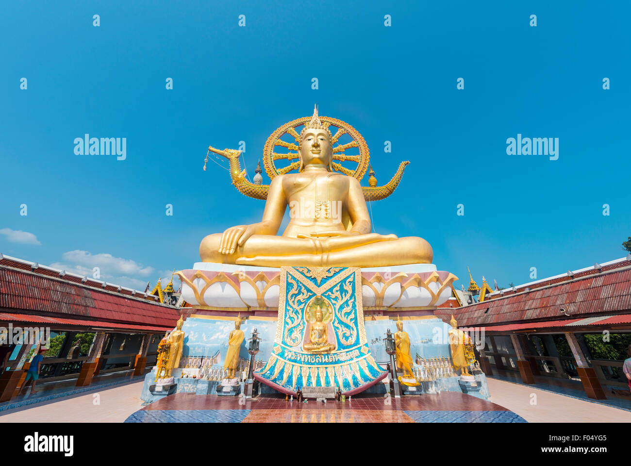Big Buddha statue at the Wat Phra Yai Ko Pan Temple in Ban Bo Phut, Ko ...