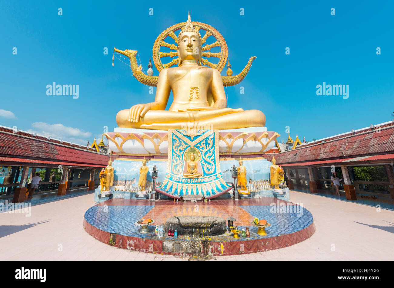 Big Buddha statue at the Wat Phra Yai Ko Pan Temple in Ban Bo Phut, Ko ...