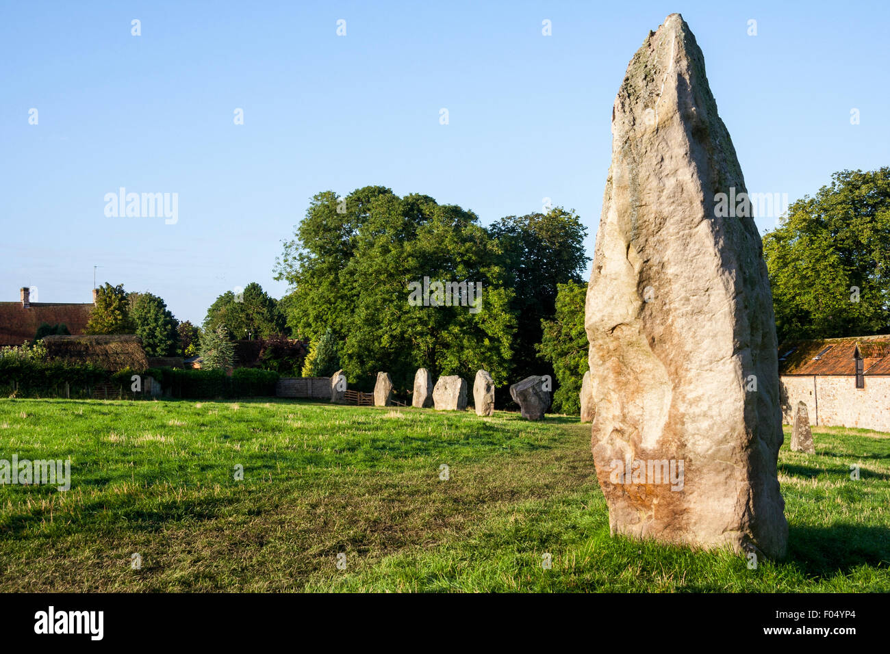 Neolithic stone circle blue sky hi-res stock photography and images - Alamy