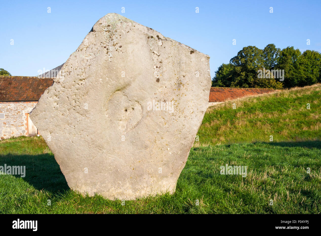 Avebury Neolithic stone circle, henge, in England. North West Quarter ...