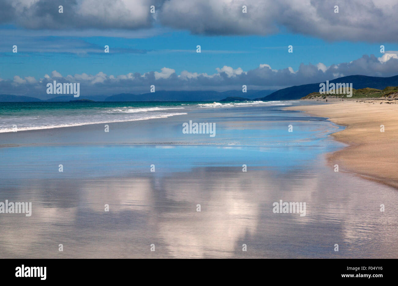 Beach and sea at Traigh lar North Uist Hebrides Stock Photo - Alamy