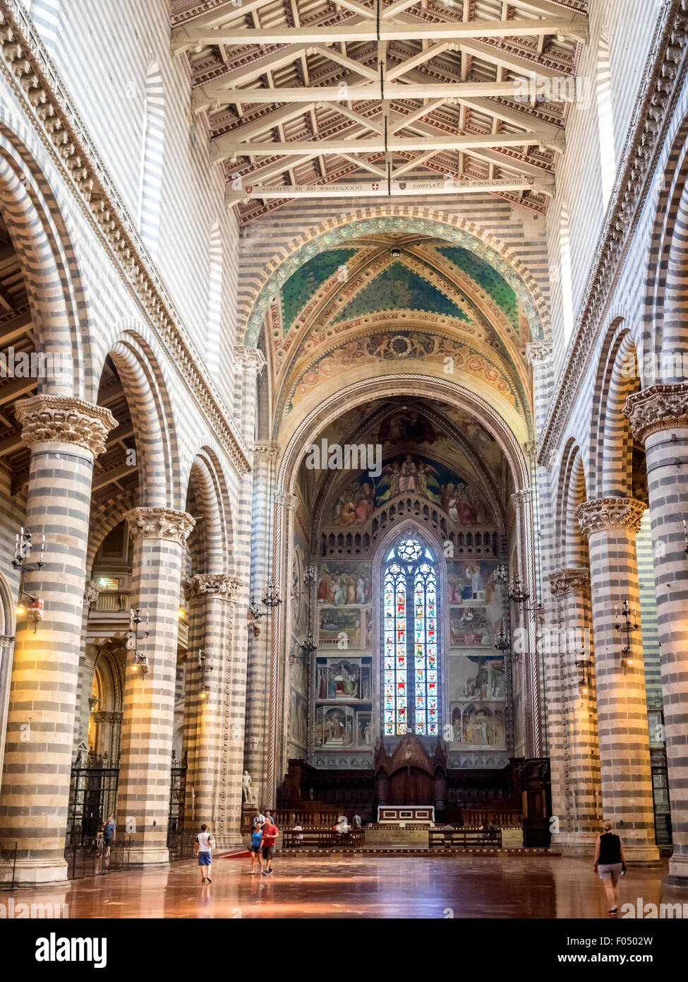 Interior of Orvieto cathedral in Umbria, Italy Stock Photo - Alamy