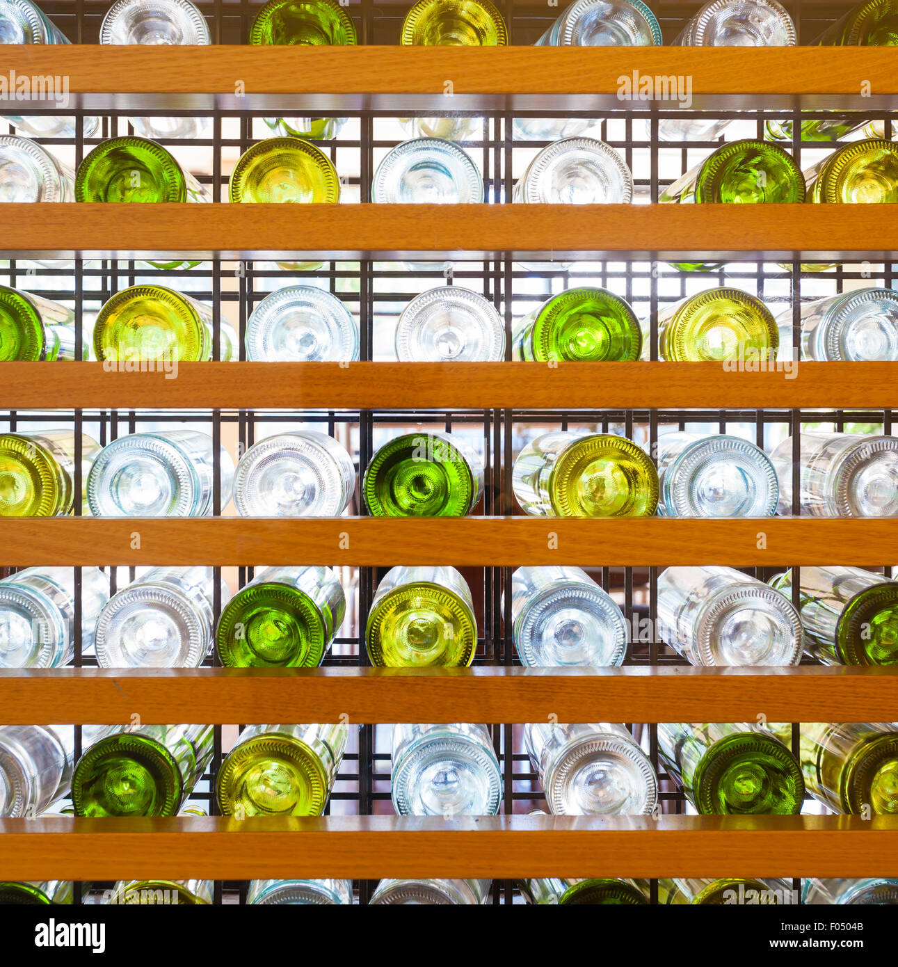 Empty wine bottles stacked hi-res stock photography and images - Alamy