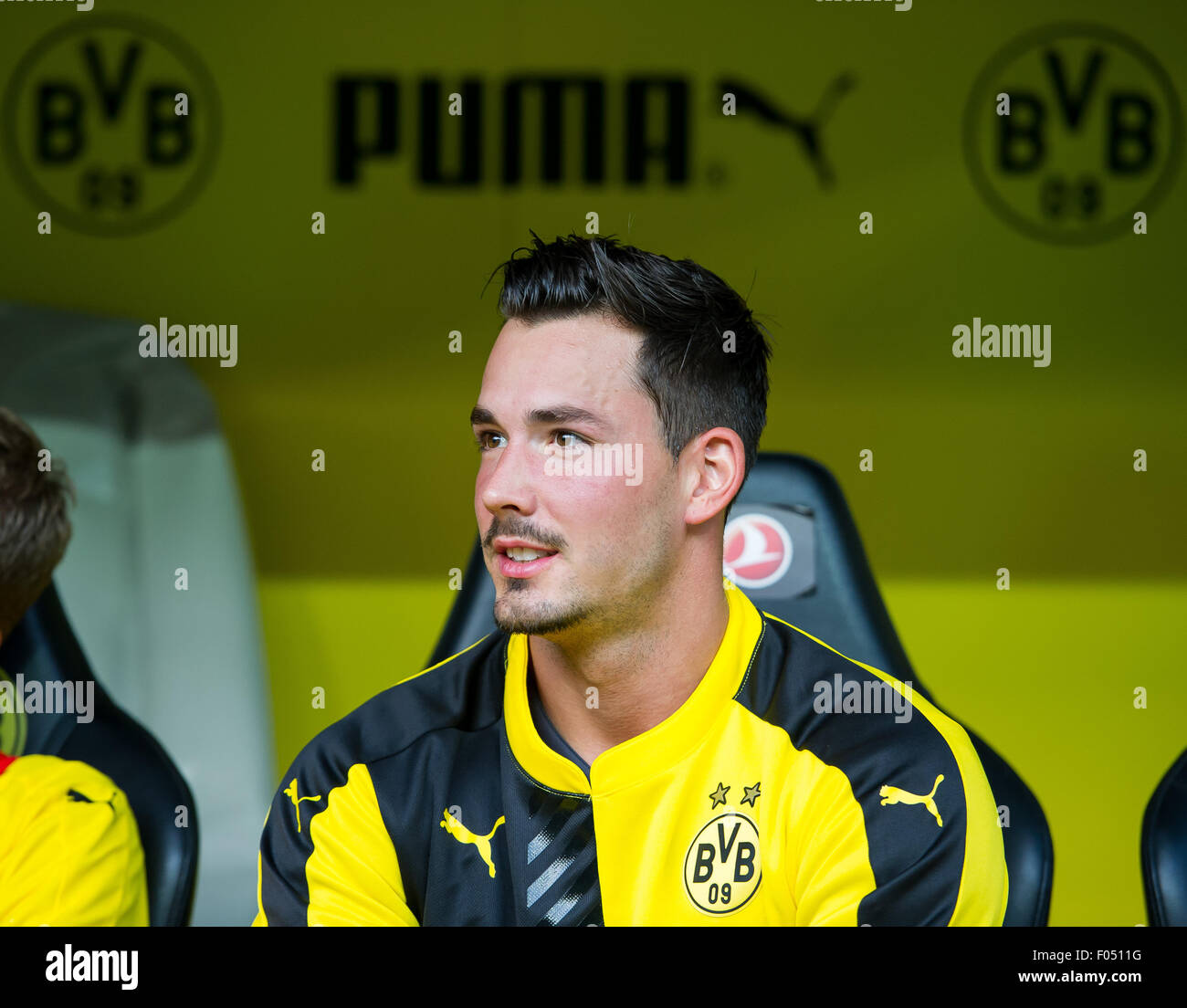 Dortmund, Germany. 6th Aug, 2015. Dortmund's goalkeeper Roman Burki ...