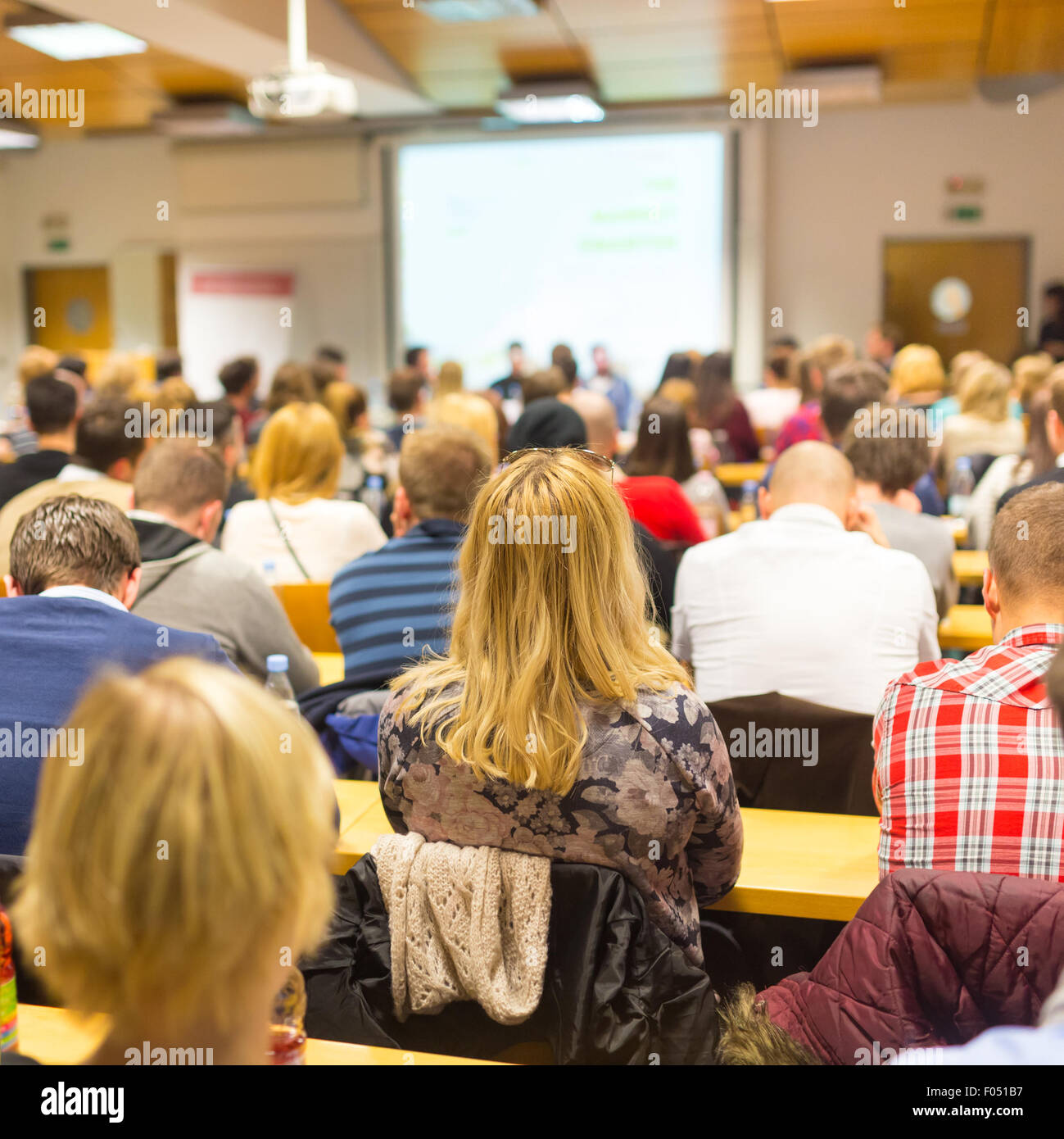 Workshop at university lecture hall Stock Photo - Alamy