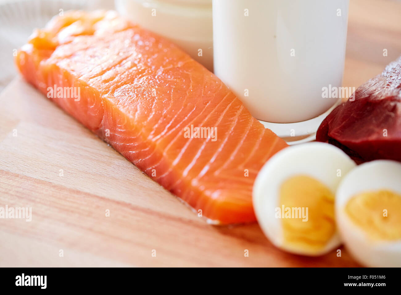 Meat fish eggs milk hi-res stock photography and images - Alamy