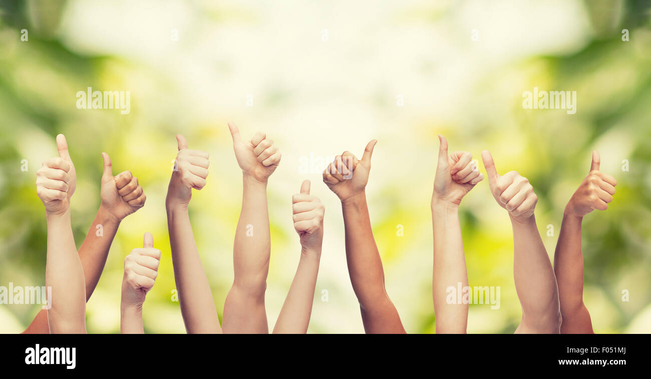 Two hands thumbs up thumbs hi-res stock photography and images - Alamy