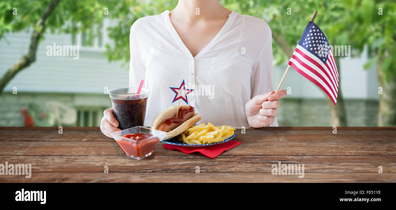 woman celebrating american independence day Stock Photo - Alamy