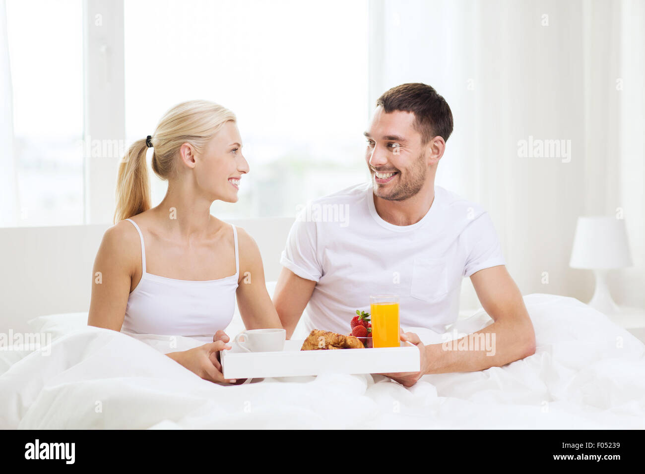 Concept breakfast in bed hi-res stock photography and images - Alamy