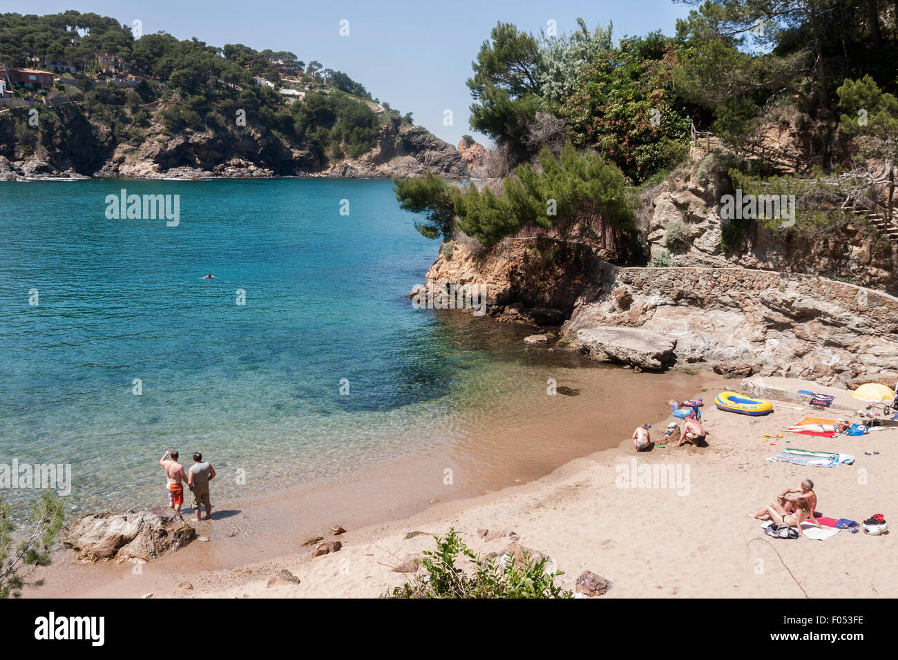 Sa Riera beach, Begur Stock Photo - Alamy