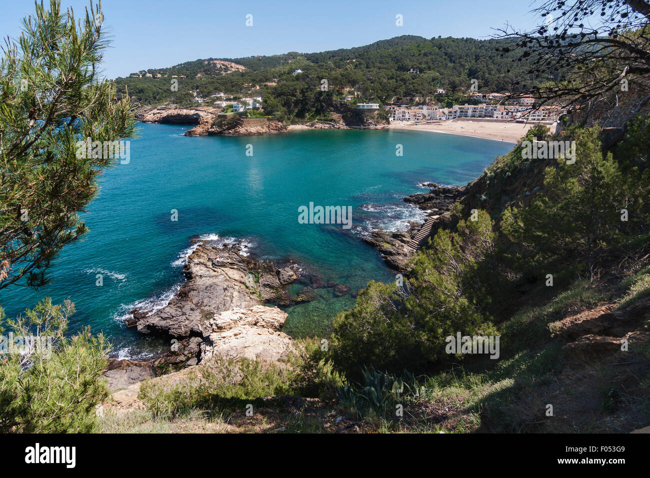 Sa Riera beach, Begur Stock Photo - Alamy