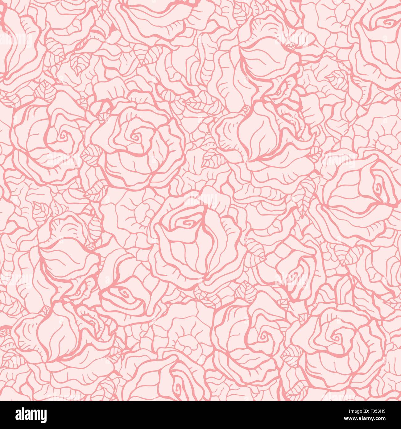 Seamless Roses Pattern Stock Vector Image & Art - Alamy