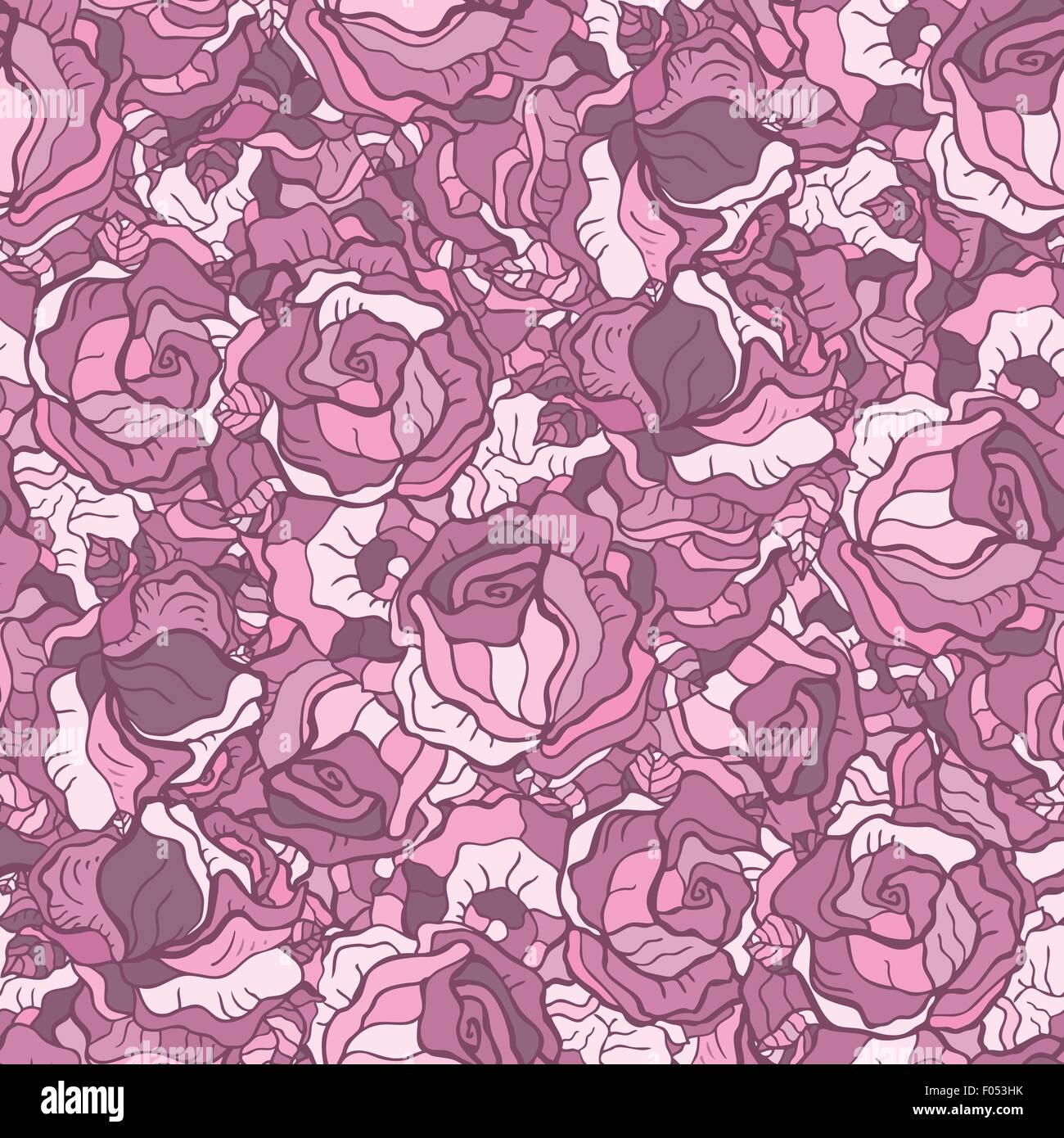 Seamless Roses Pattern Stock Vector Image & Art - Alamy
