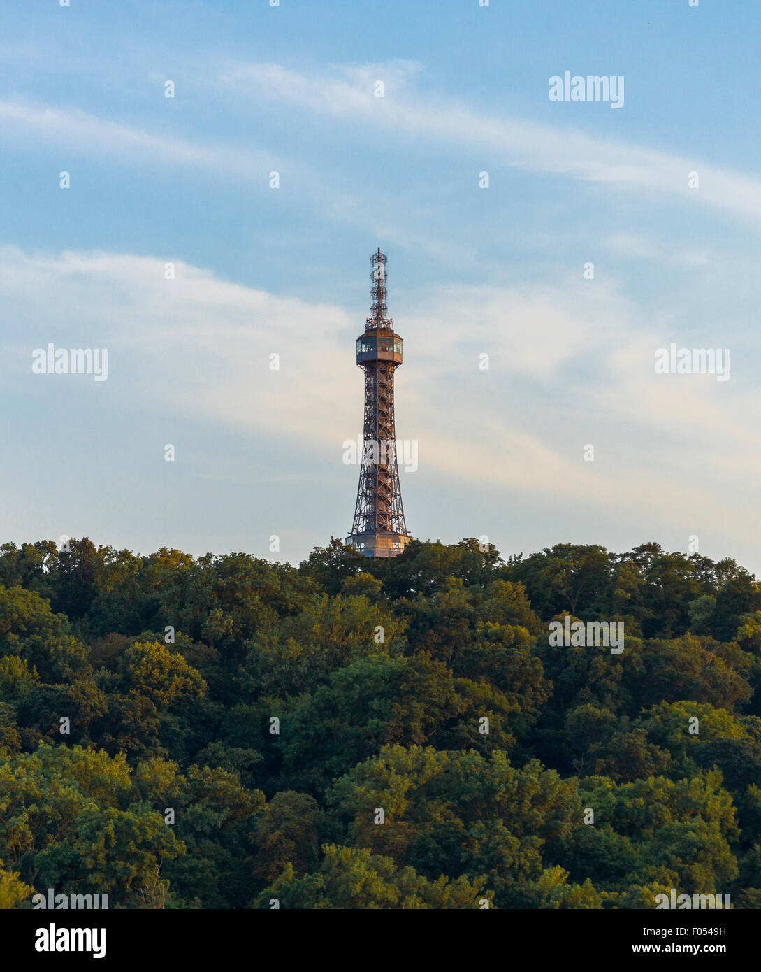 Petrin lookout tower rozhledna prague hi-res stock photography and ...