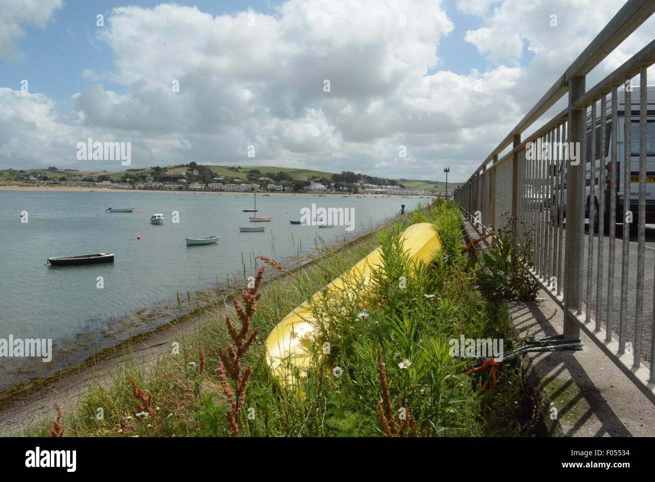 Car Park Appledore Quay, Taw Torridge Estaury, North Devon South West ...