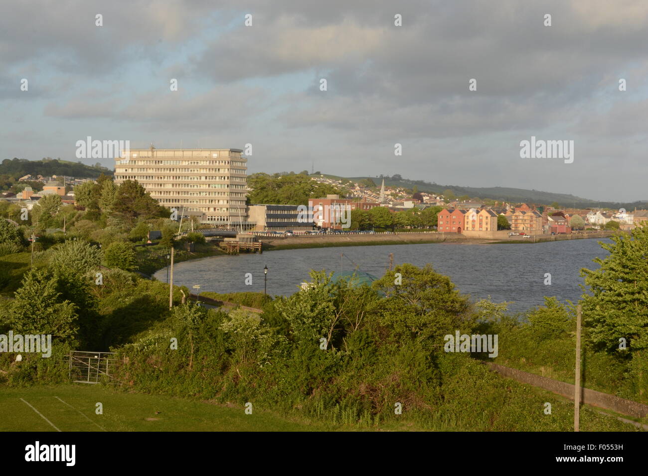 North Devon Market Town of Barnstaple on the River Taw Stock Photo - Alamy